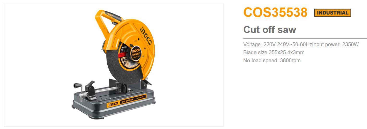 INGCO Cut-Off Saw: Make Tough Cuts with Ease